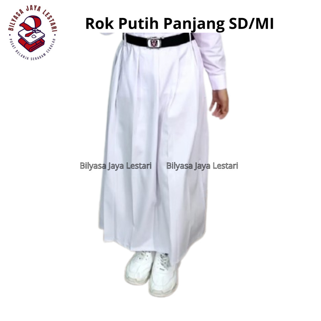 Jual Promo Seragam Sekolah // Bilyasa Seragam Rok Putih Sekolah SD SMP SMA Panjang Rempel ...