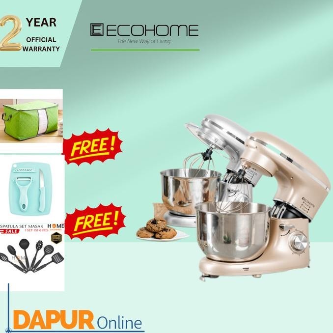 Jual [Baru] Ecohome Stand Mixer Platinum Roti Pengaduk Adonan Kapasitas ...