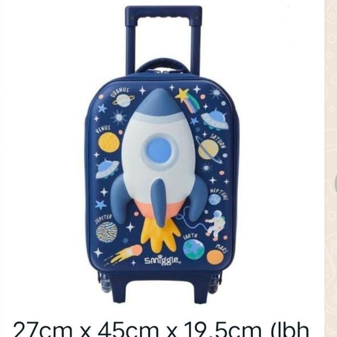Jual [Baru] Smiggle Rocket Sky Hi Trolley / Tas Koper Anak/ Kado ...