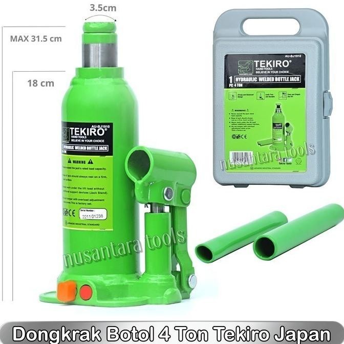 Jual Dongkrak Botol Mobil 2/4/6/10 Ton Tekiro Japan | Shopee Indonesia