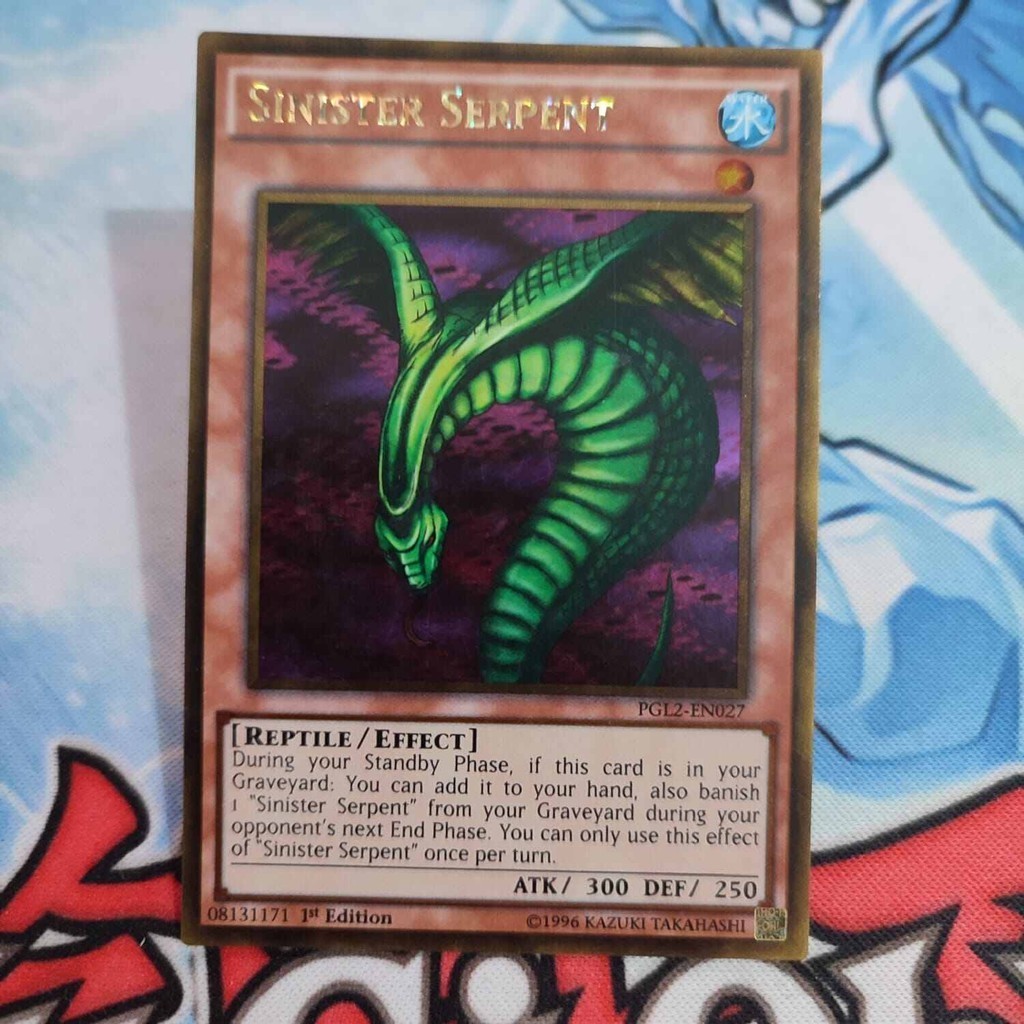 Jual yugioh sinister serpent PGL2 gold rare original | Shopee Indonesia