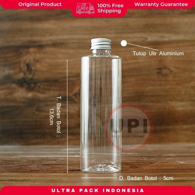 Jual KEMASAN MINUMAN BOTOL FOOD GRADE - BOTOL PET RF 250ML CLEAR ...