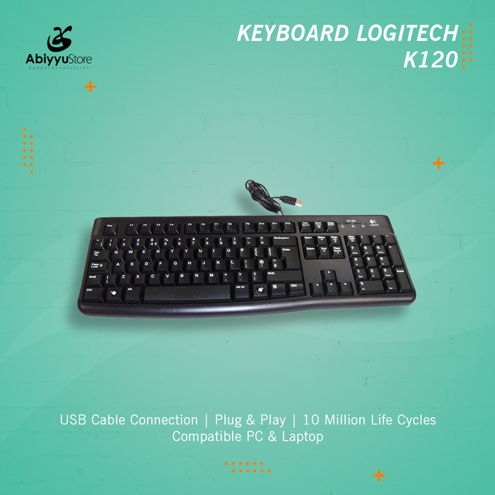 Jual Keyboard USB Logitech K120 For Komputer - PC - Laptop - Notebook ...