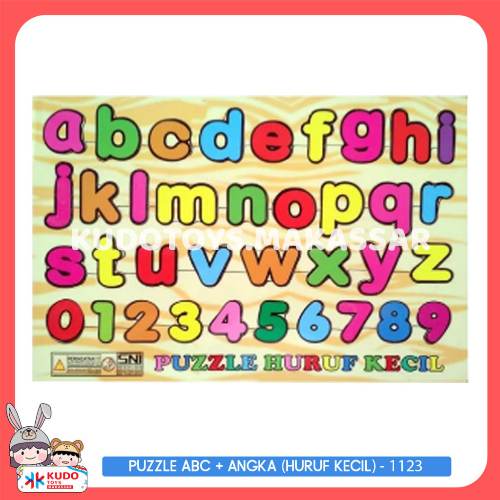 Jual PUZZLE ABC + ANGKA (HURUF KECIL) - 1123 | Shopee Indonesia