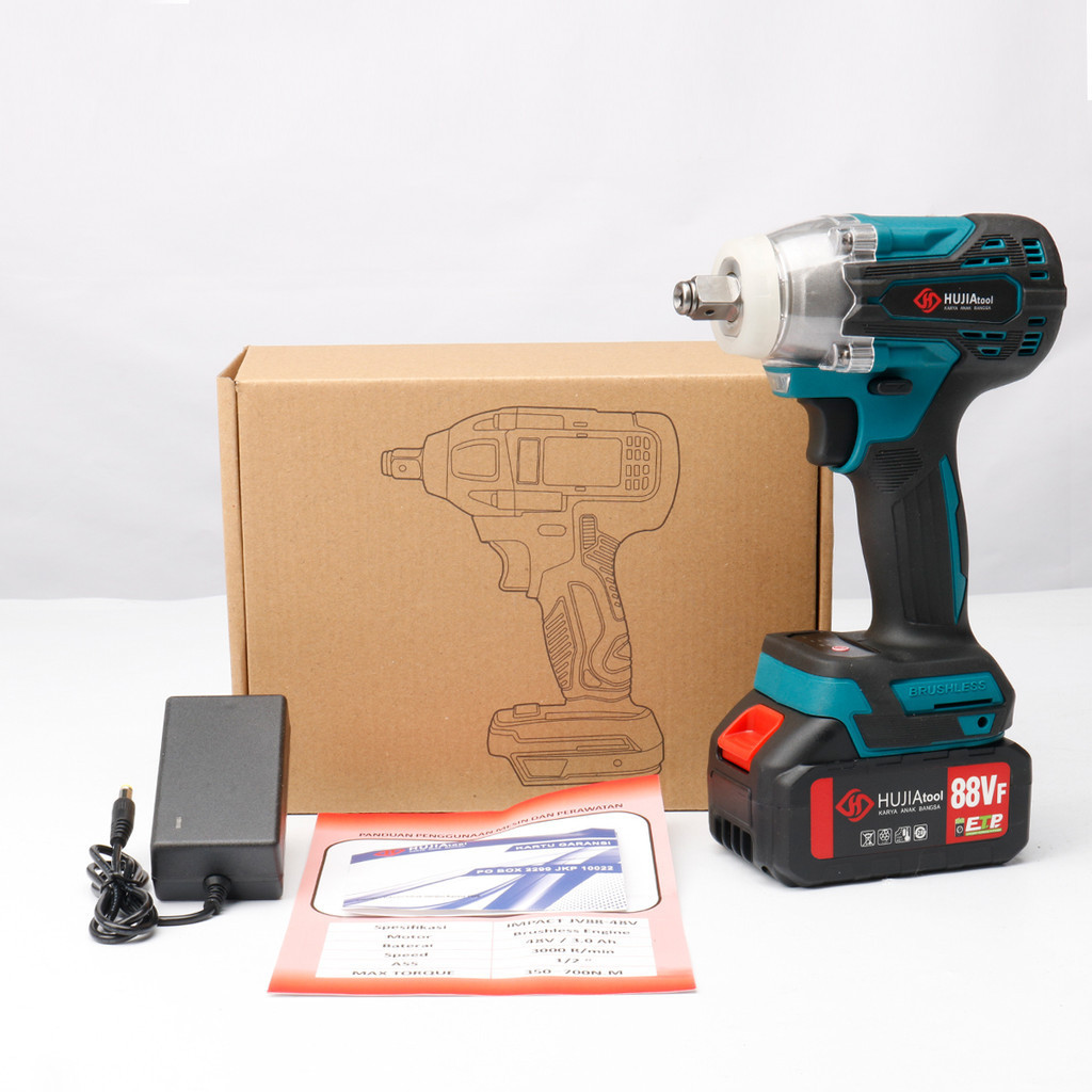 Jual JLD 13MM CORDLESS IMPACT WRENCH BRUSHLESS 350N.M impact baterai ...