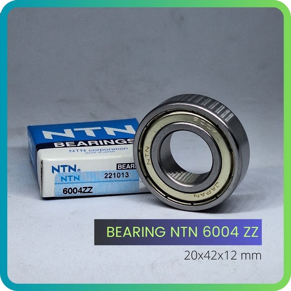 Jual BEARING NTN 6004 ZZ JAPAN BERING TUTUP KARET DUA SISI LAHER KLAHER ...