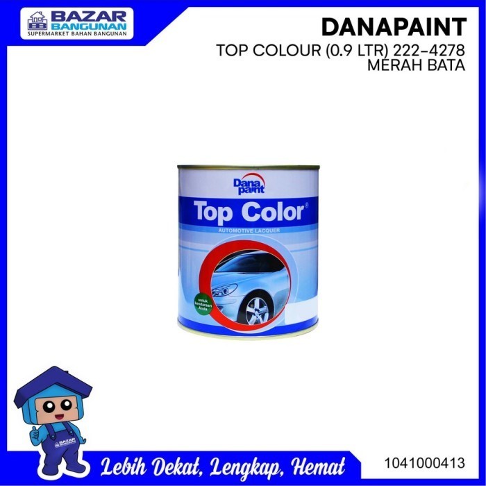 Jual Cat Duco Dana Paint Danapaint Top Color Colour 222-4278 Merah Bata ...