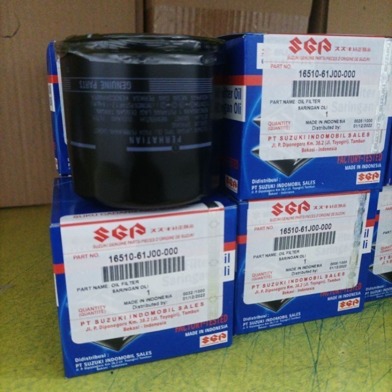 Jual FILTER OLI SUZUKI SGP ORIGINAL 16510-61J00-000 ERTIGA APV SPLASH ...