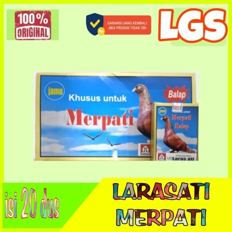 Jual 20 DUS LARASATI BALAP 1 BOX LARASATI MERPATI 15 PIL LARASATI DARA ...