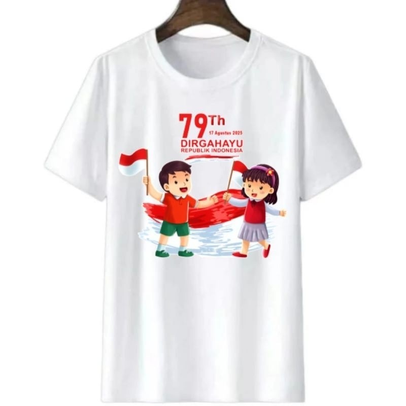 Jual A76 ATASAN KAOS DEWASA 17 AGUSTUS KEMERDEKAAN INDONESIA//BAJU ...