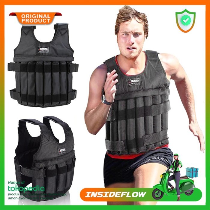 Jual Terbagus Rompi Olahraga Pemberat Badan Latihan Lari Weighted Vest ...