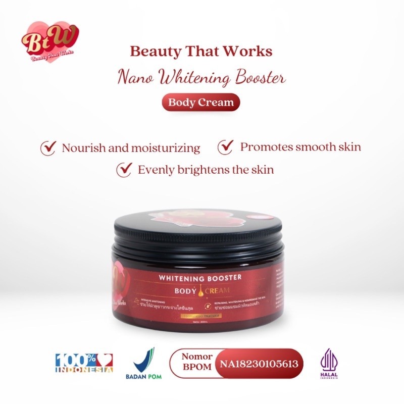 Jual READY ️ Beauty That Works BTW Indonesia Formula Thailand Lotion ...