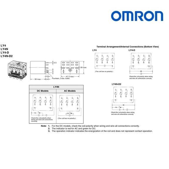 Jual [ Ek ] Relay Omron Ly4 Ac200/220 !! Ready | Shopee Indonesia