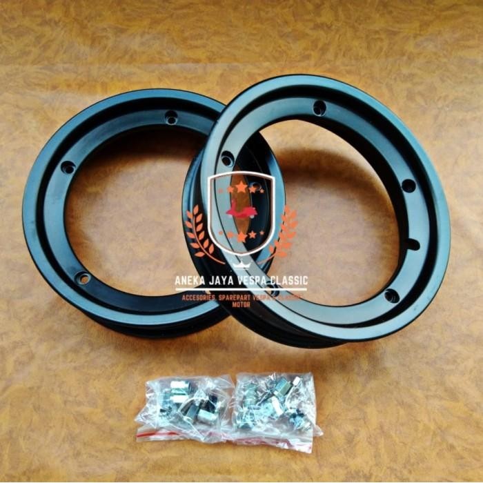 Jual Velg Tubeless Vespa Ring 10 Merk Vrossi Warna Black / Hitam ...