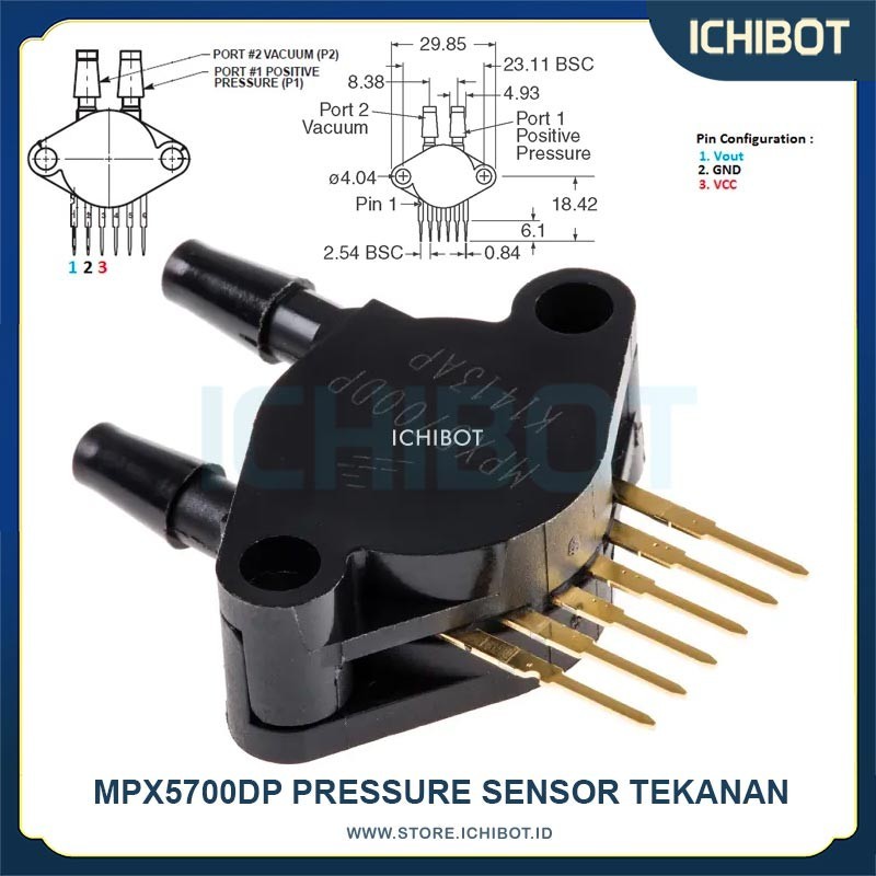 Jual MPX5700AP Pressure Sensor Tekanan Udara MPX5700 MPX 5700 | Shopee ...