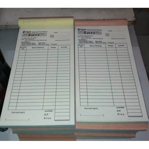 Jual Cetak Nota / Invoice / Surat Jalan / Tanda Terima / Faktur 2 ...