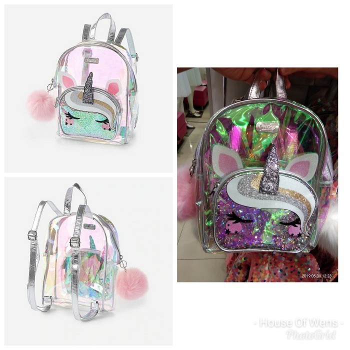 Jual Justice Unicorn Clear Mini Backpack - Tas Backpack Mini Justice ...