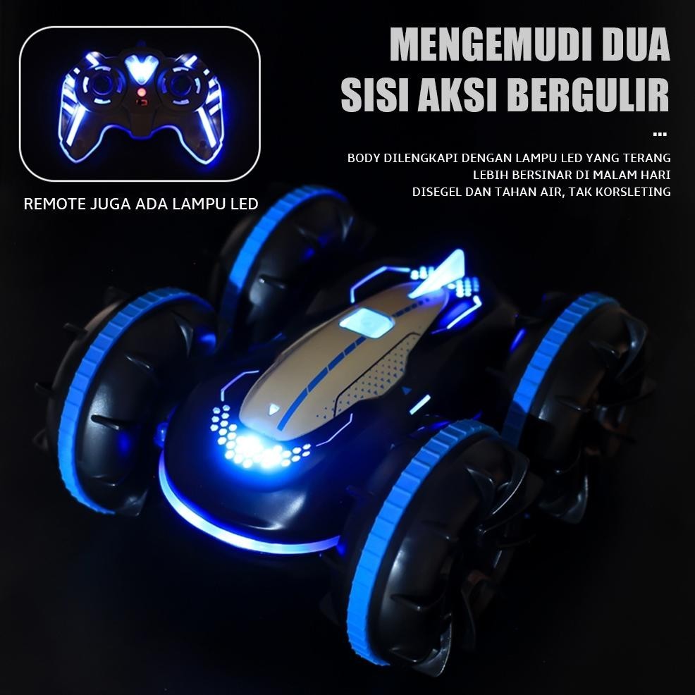 Jual Jojotoy Mobil Remote Control 2.4 Ghz Amphibious Stunt Car Mobil Rc ...