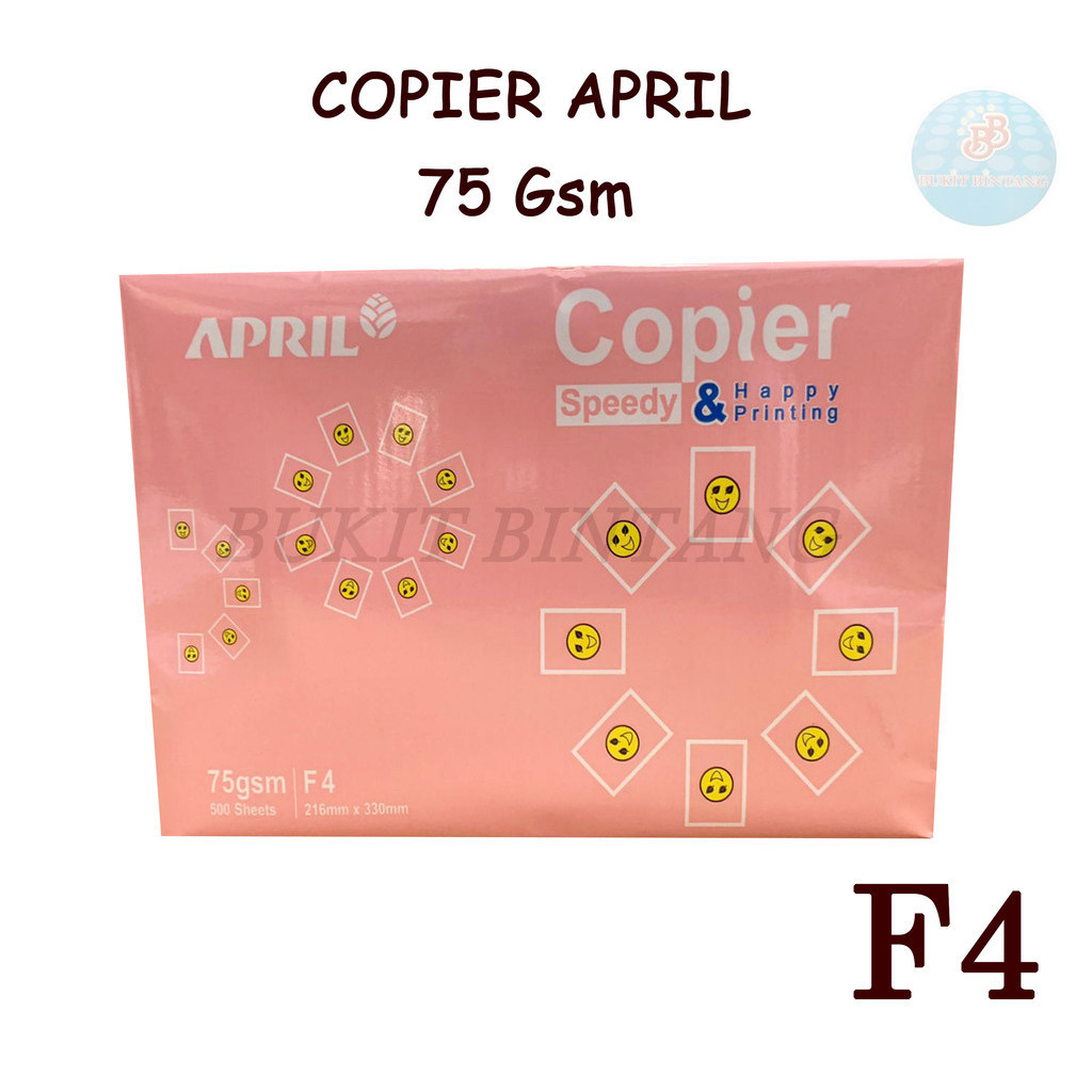 Jual Kertas HVS Copier April 75 Gsm Ukuran F4 , 1 RIM / 500 Lembar ...