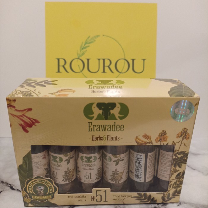Jual Terbaru Minyak Angin Thailand Erawadee 51 Inhaler Herbal Ya Dom 1 ...