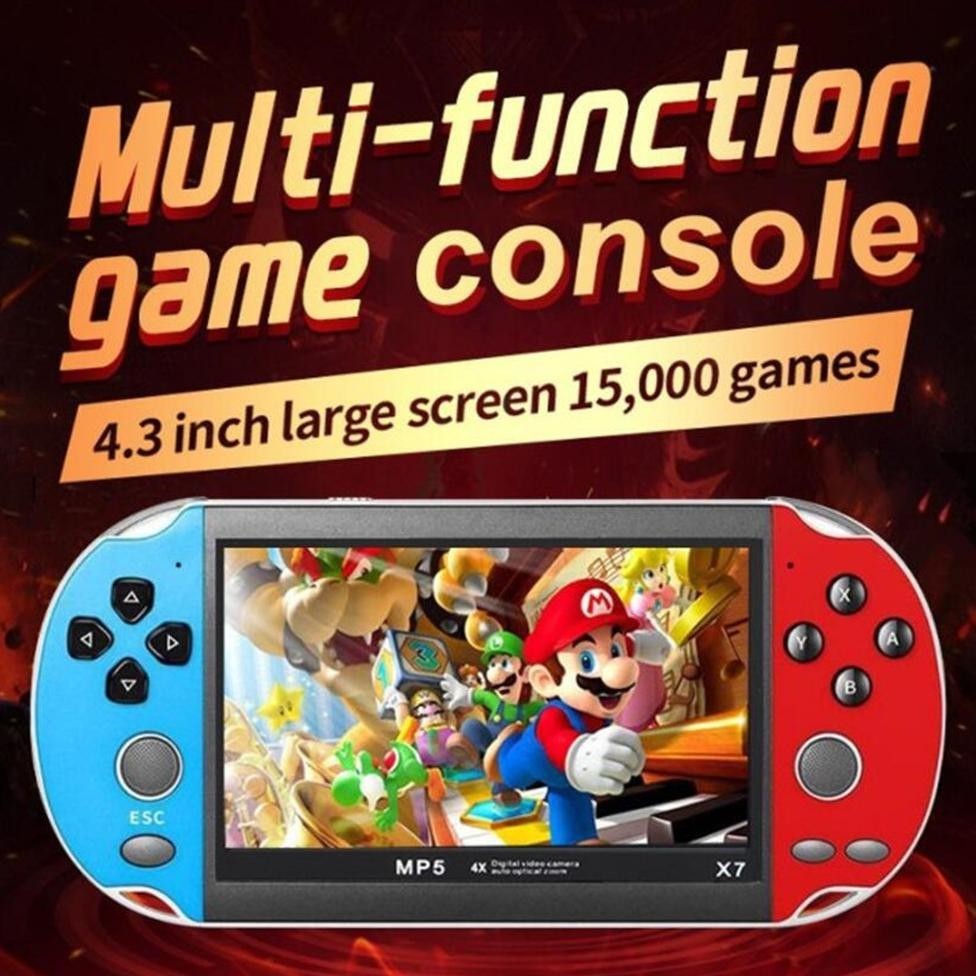 Jual uj-53 PSP X7 Handheld Game Screen Besar 4.3 Inch HD 8G Mp5 Musik ...