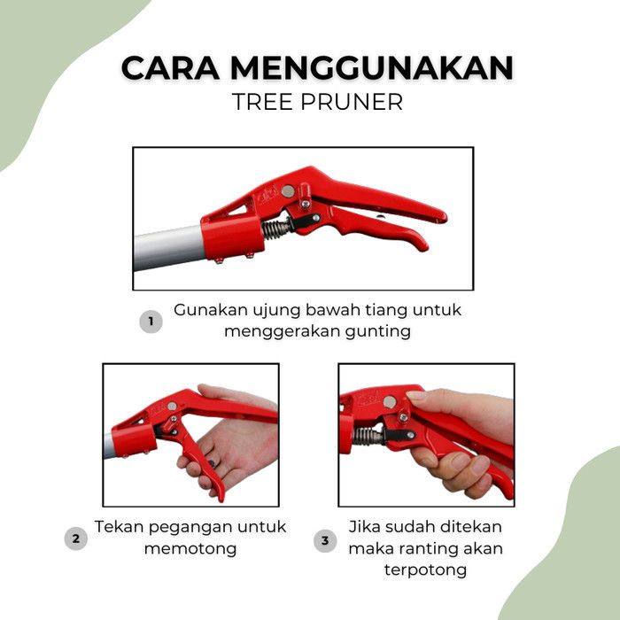 Jual Tree Pruner Galah Tongkat Pemotong Gergaji Gunting Dahan Ranting Tarik | Shopee Indonesia