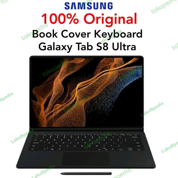 Jual Samsung Tab S8 Ultra Plus Original Keyboard S7 Bookcover Book ...