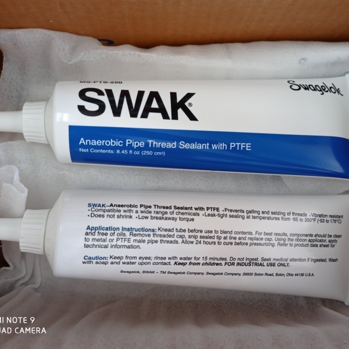 Jual Termurah! SWAK Anaerobic Pipe Thread Sealant PTFE 250cc SWAGELOK ...
