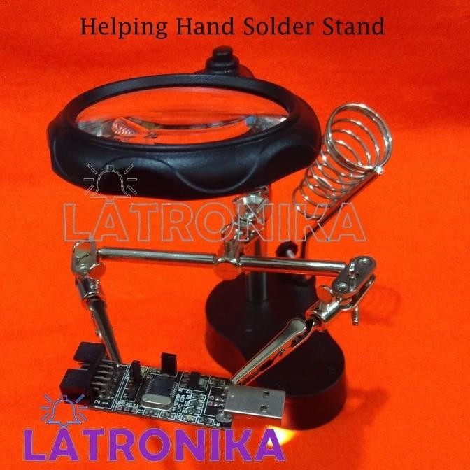 Jual Helping Hand Lampu Solder Stand Penjepit Pcb Jepit Pcb Kaca ...