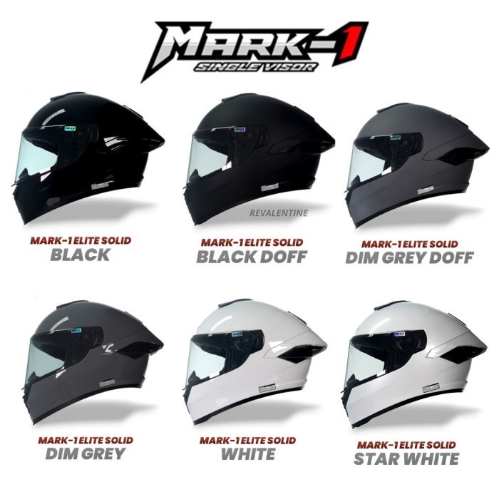 Jual Nhk Mark 1 Elite All Varian Solid Original Helm Motor Full Face ...