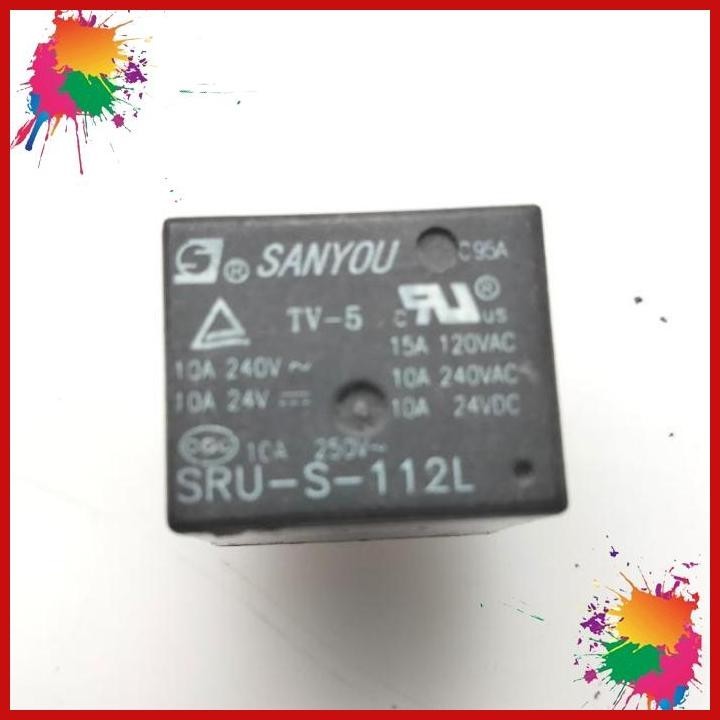 Jual (TRB) RELAY SANYOU SRU-S-112L RELAY SPDT COIL 12V DC CONTACT 10A ...