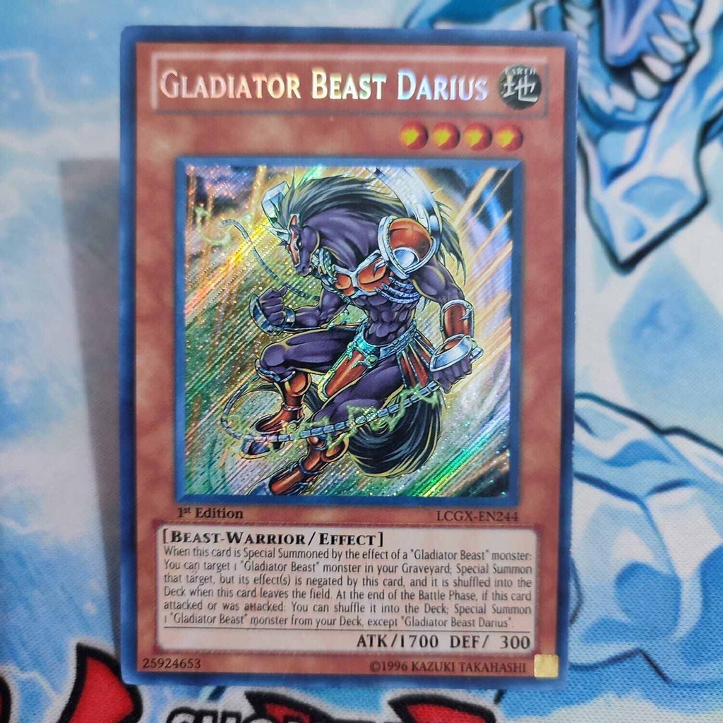 Jual yugioh gladiator beast darius LCGX secret rare original | Shopee ...