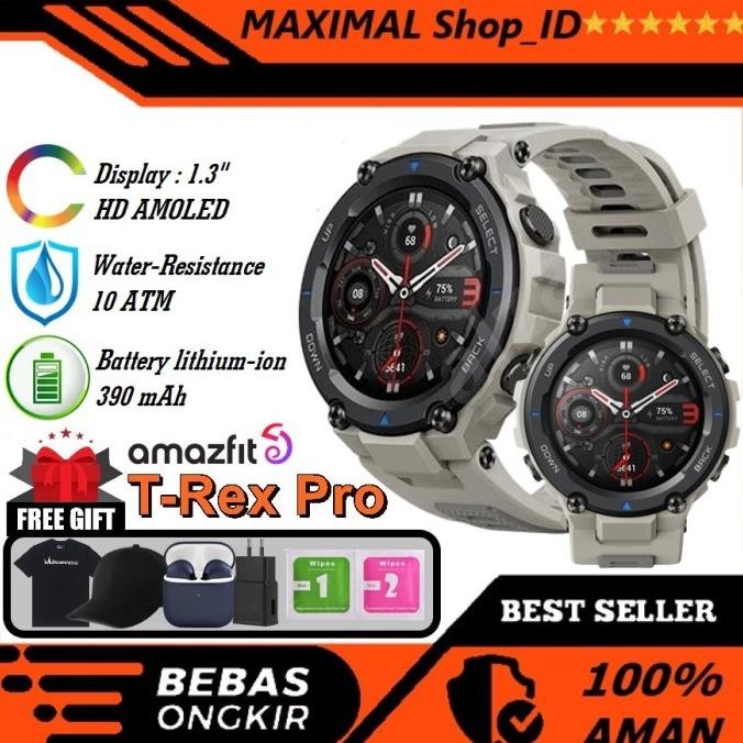 Jual Amazfit T Rex Trex T-Rex Pro Atm Military Smartwatch Amazfit Trex | Shopee Indonesia