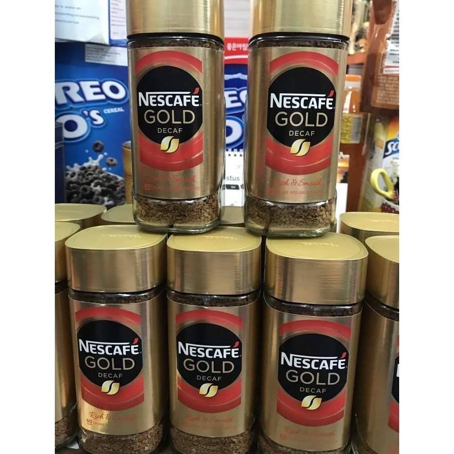 Jual Nescafe Gold Decaf Rich Smooth Korea | Shopee Indonesia