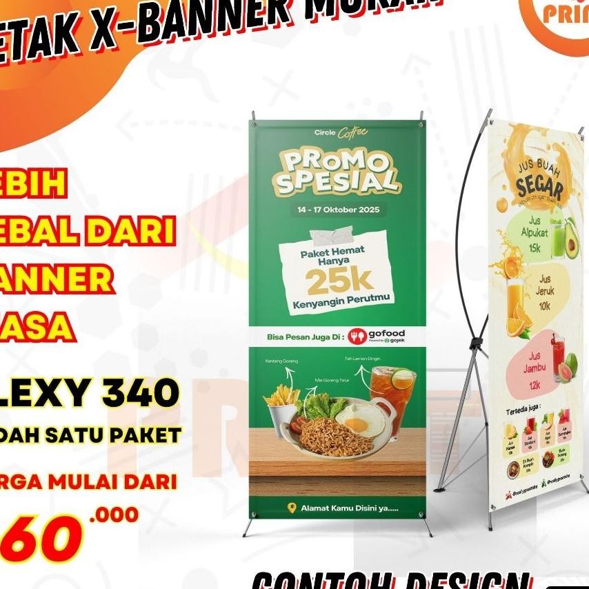 Jual Cetak X-Stand Banner , Sudah 1 Paket | Design Bisa Dibuatkan ...