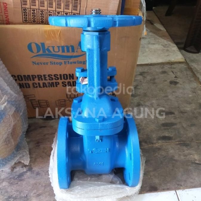 Jual TOZEN - GATE VALVE PN16 3 INCH | GATE VALVE CAST IRON RISING STEAM ...
