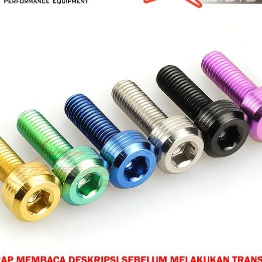 Jual Baut Titanium L Wr3 Small Head Ukuran M5 Baut 8 Kunci L4 / M6 Baut ...