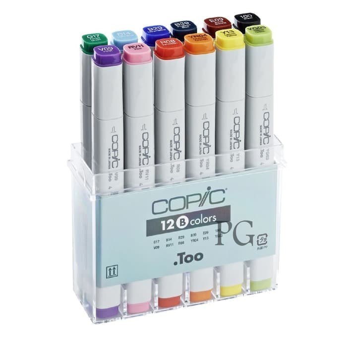 Jual Sarila Copic Sketch Marker 12 Warna Basic Colour Spidol | Shopee ...