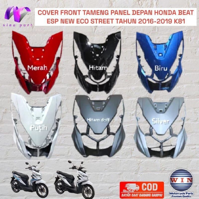 Jual cover tameng panel depan beat esp new eco street 2017 2018 2019 ...