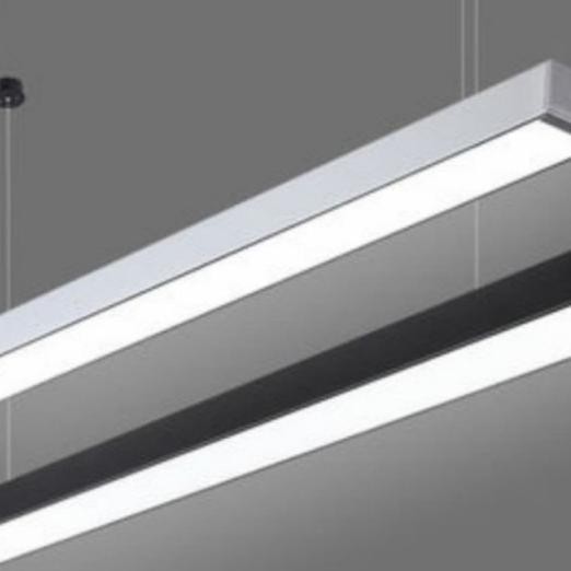 Jual Kap Lampu Gantung Kantor Tl Linear T8 Led Balok 120Cm 1X18W 120 Cm ...