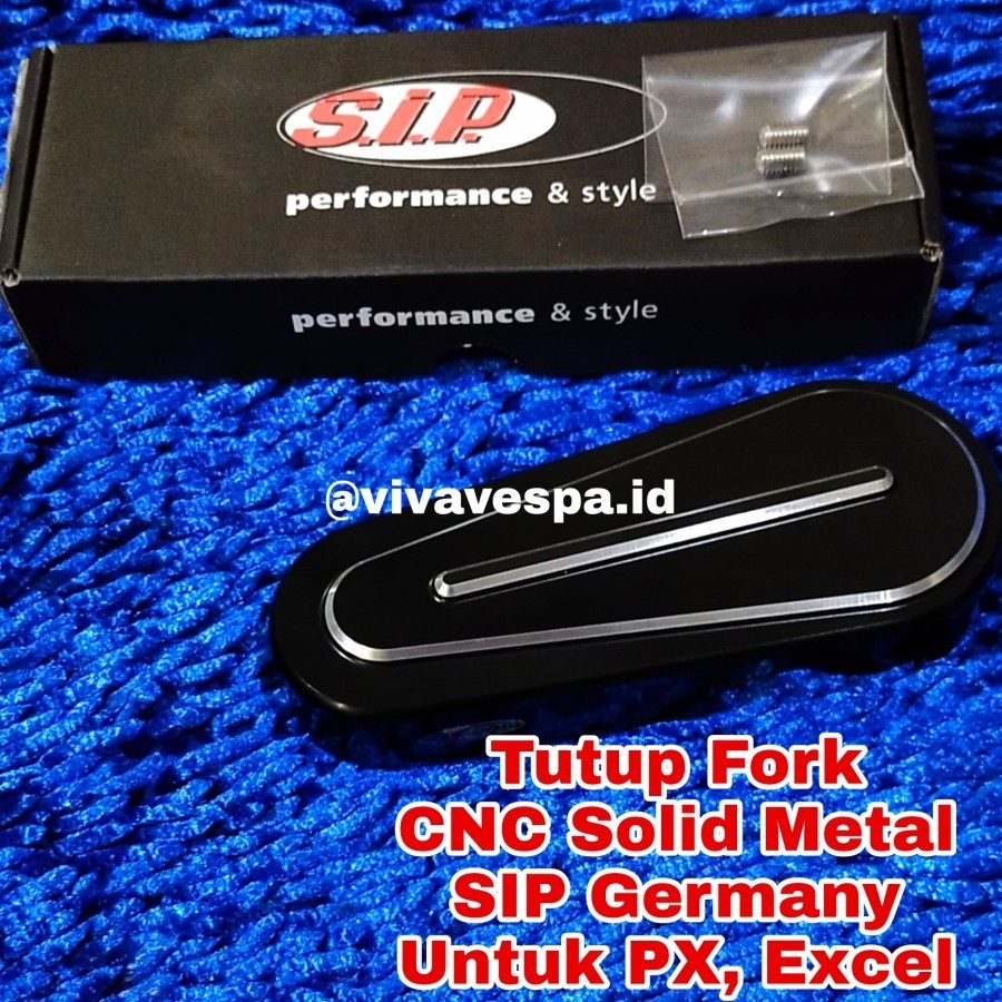 Jual Tutup Fork CNC Solid Metal Original SIP Germany Untuk Vespa PX, Excel | Shopee Indonesia