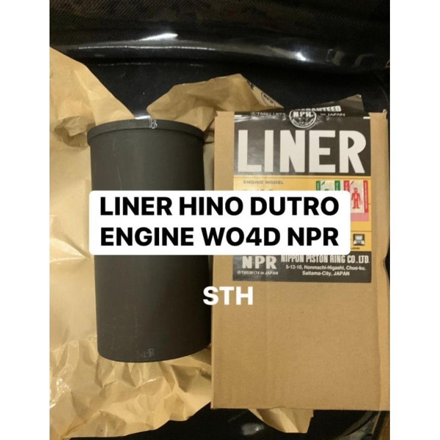 Jual Liner Hino Dutro Engine Wo4D Merk Npr Harga Per Set 4 Pcs Baru ...