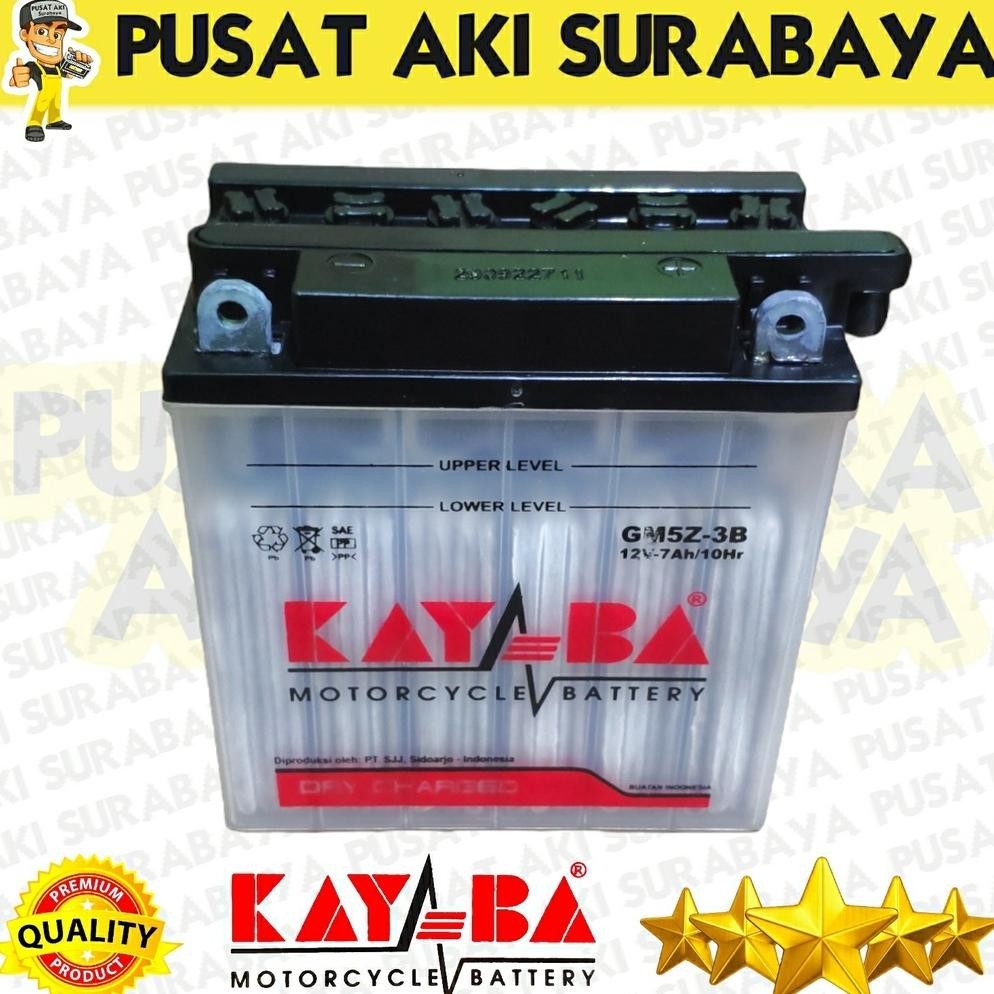 Jual COD ORIGINAL AKI BERKUALITAS KAYABA GM5Z-3B DRY CHARGED MOTOR LEGENDA GRAND PRIMA TITAN ...