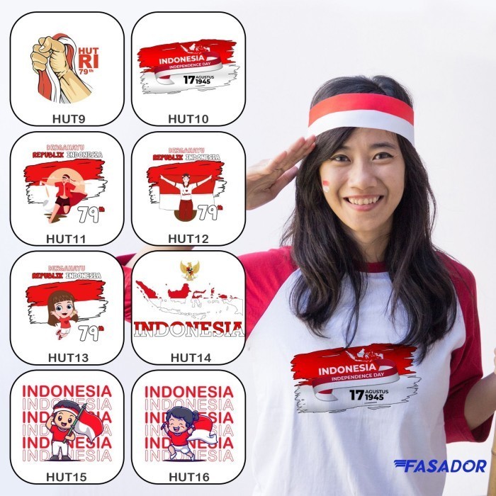 Jual KEMERDEKAAN KAOS/BAJU RAGLAN MERAH PUTIH LAMBANG GARUDA INDONESIA ...