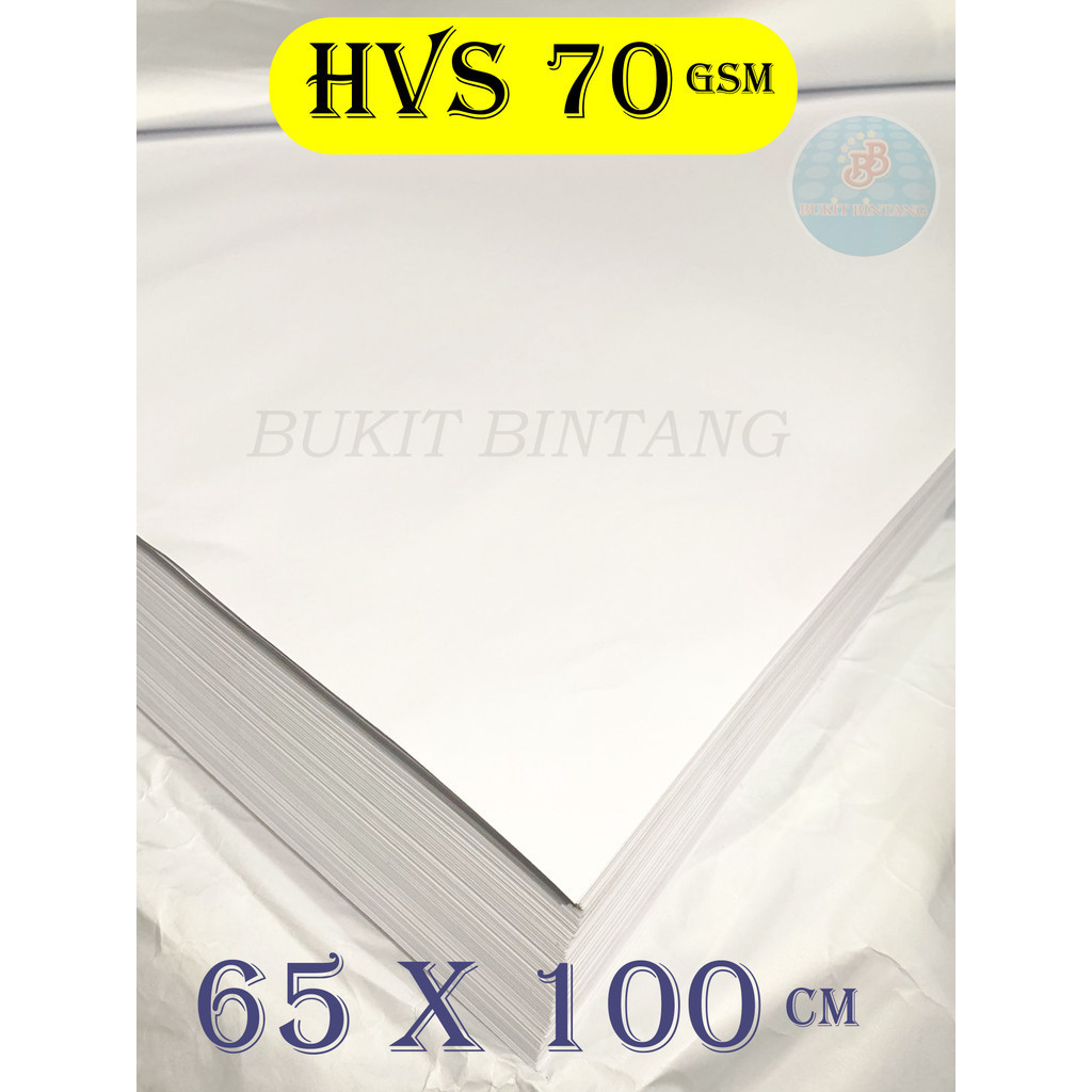Jual Kertas HVS 70 Gsm Ukuran Plano 65 x 100 Cm ( 10 lembar ) | Shopee ...