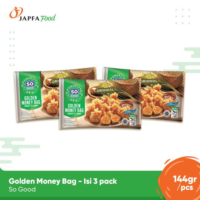 Jual So Good Golden Money Bag / Lumpia Udang 144 gr - Isi 3 pack ...