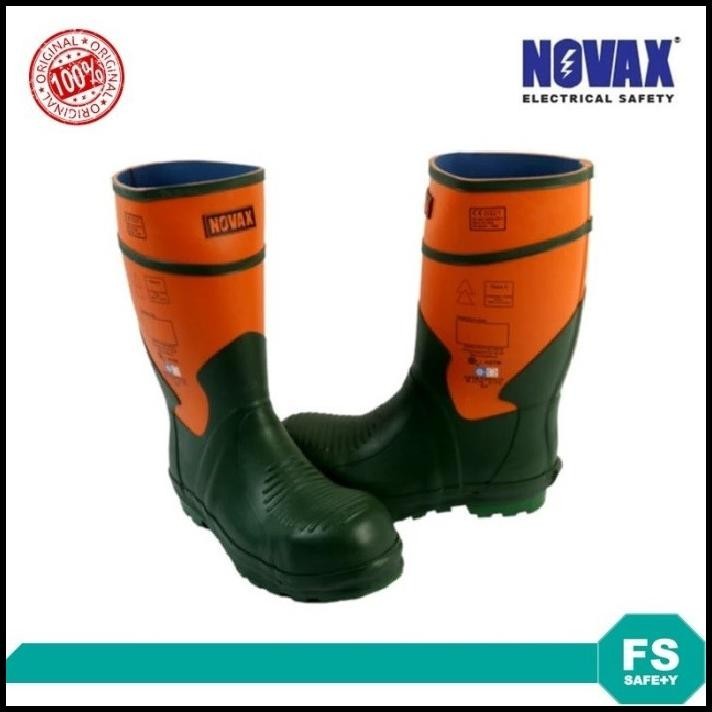 Jual Novax Sepatu Boots Anti Listrik 20 Kv Safety Shoes Original ...