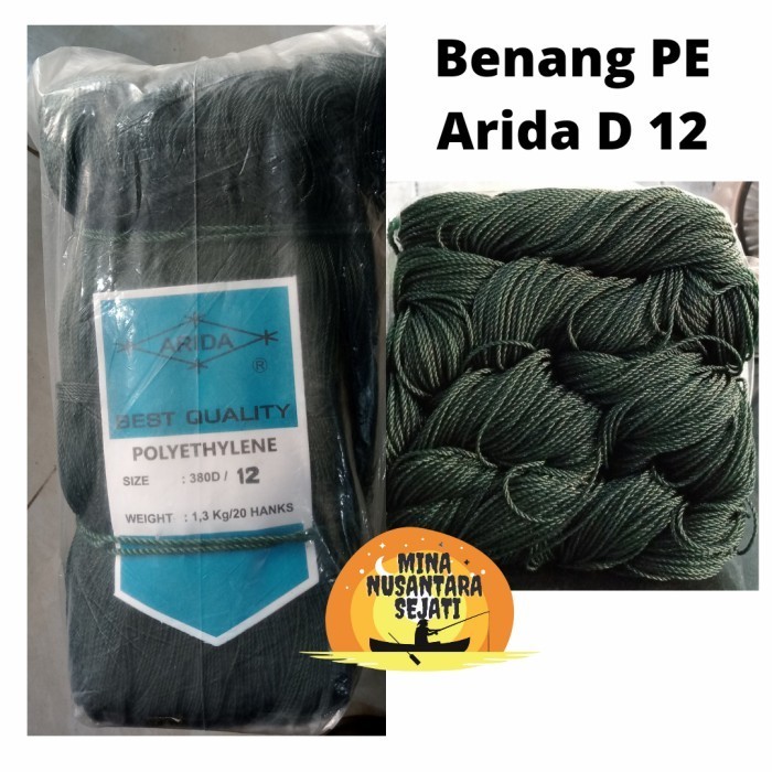 Jual Benang Pe Arida Hijau D12/15/18/21/24/30 Pack Isi 20 Ikat | Shopee ...