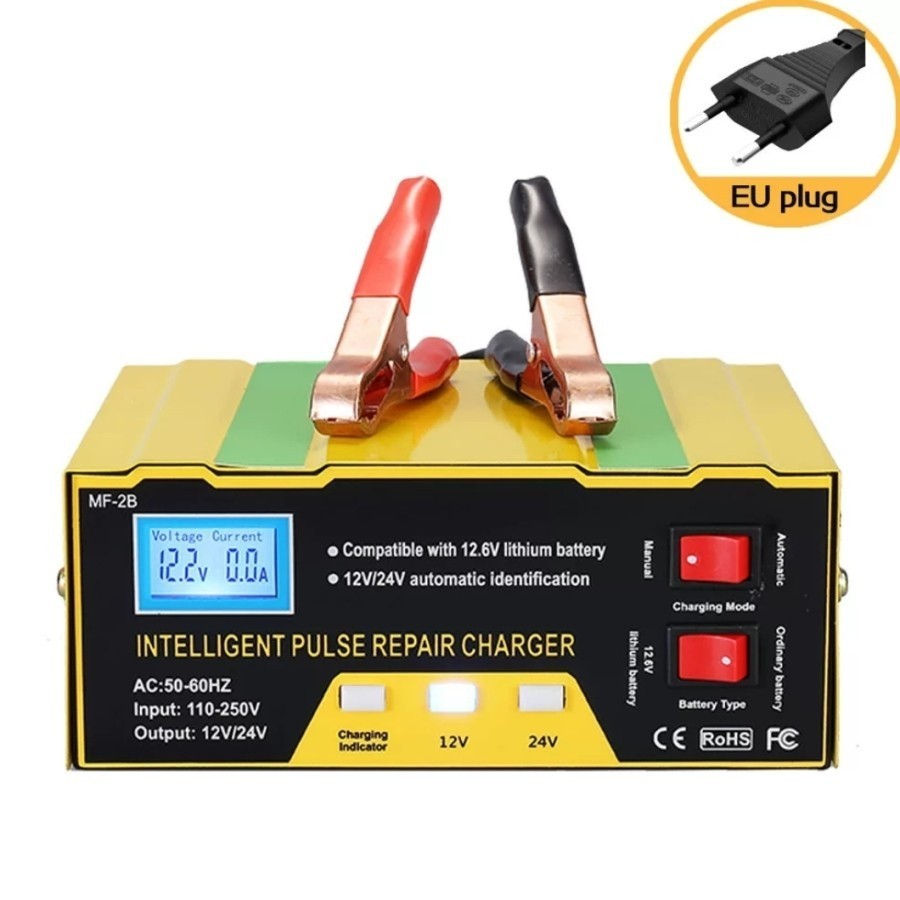Jual Charger Aki Mobil Motor 12V/24V 6-105AH MF-2B Smart Battery ...