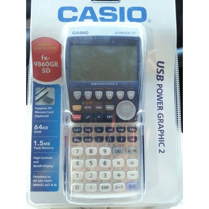 Jual Ready CASIO FX - 9860 GII SD GRAPHIC CALCULTOR FX 9860 GII SD ...